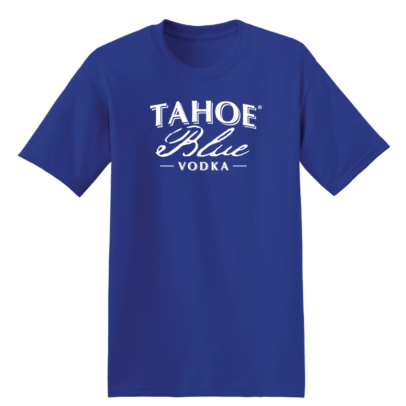 Short Sleeve Tahoe Blue Logo Tee - Tahoe Blue Vodka
